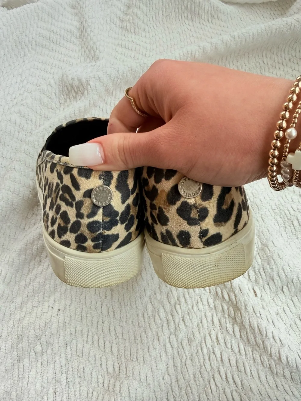 Steve Madden | Shoes | Steve Madden Leopard Print Slipon Sneakers In ...